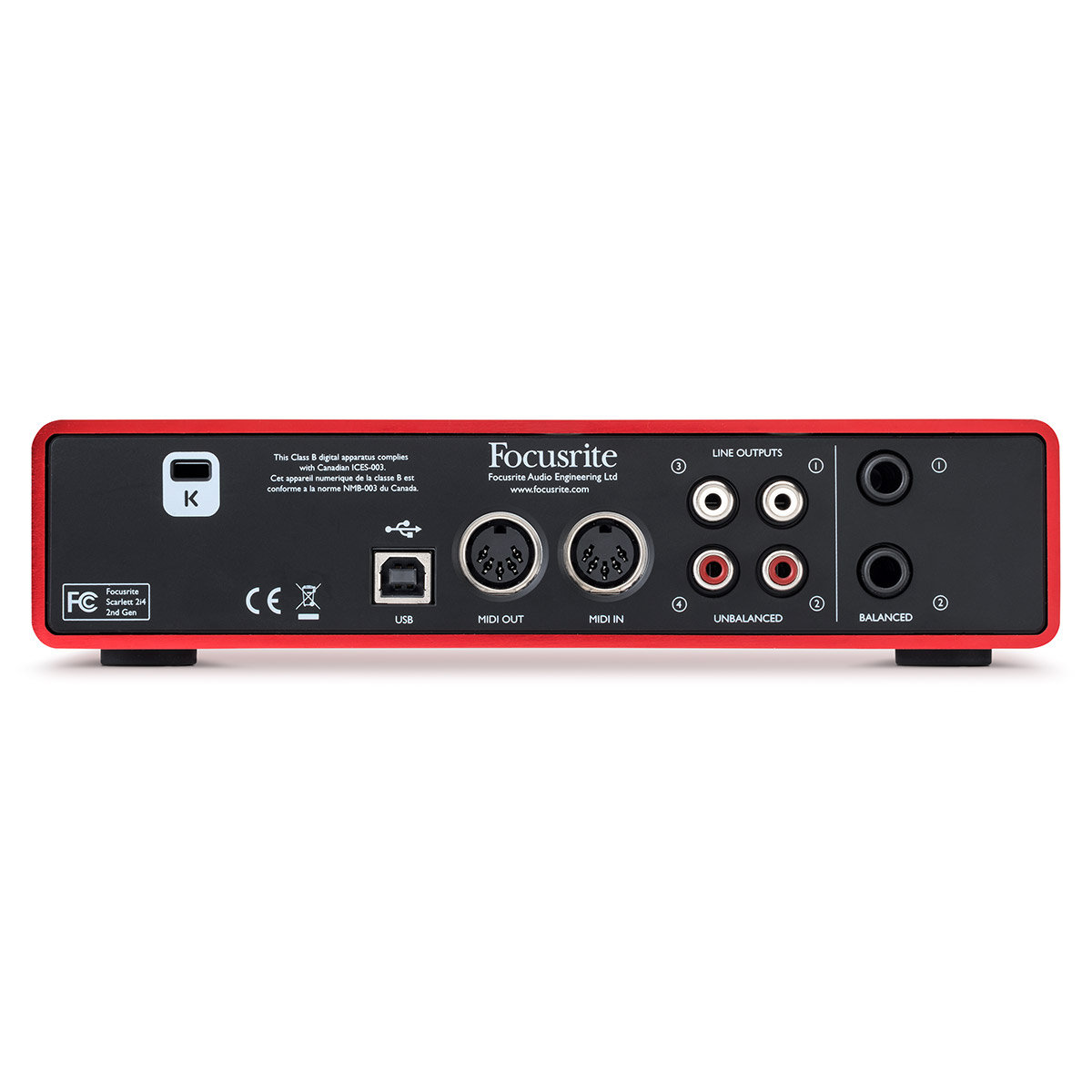 Focusrite Scarlett2 2i4 2nd Generation - Carte son SonoVente.com