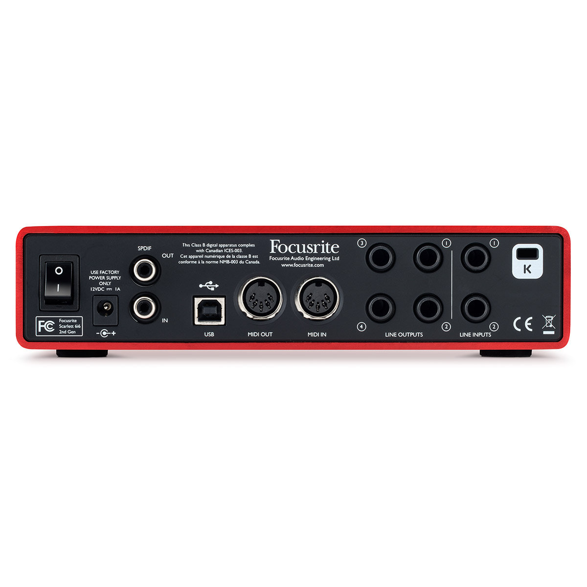 Focusrite Scarlett2 6i6 2nd Generation : Carte Son Focusrite ...