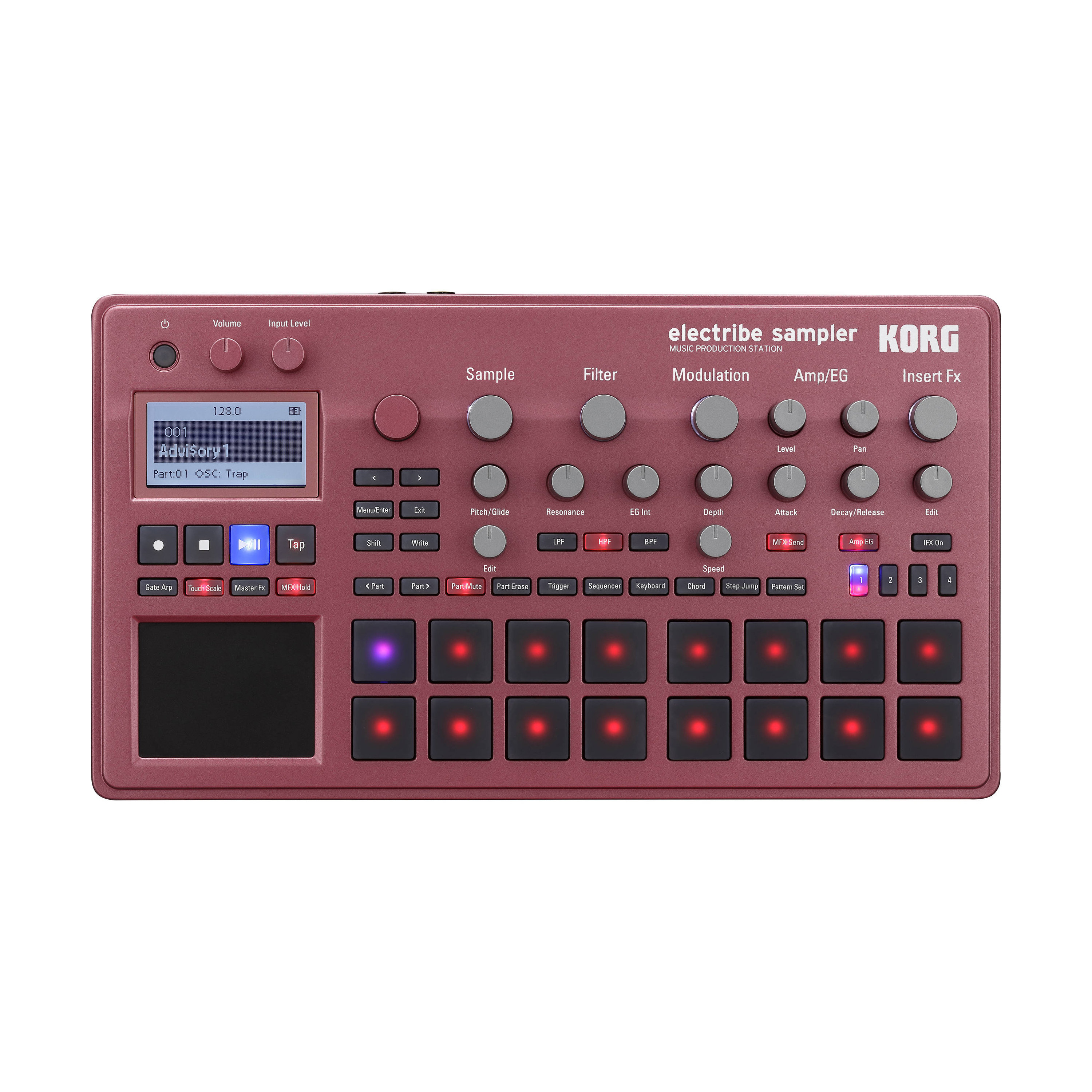 Korg Electribe 2 Sampler Red - Sampler et groovebox SonoVente.com