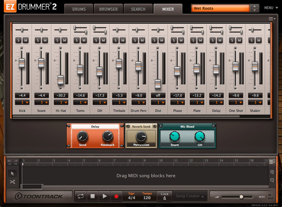 Toontrack Reggae EZX - Logiciel instruments virtuels SonoVente.com