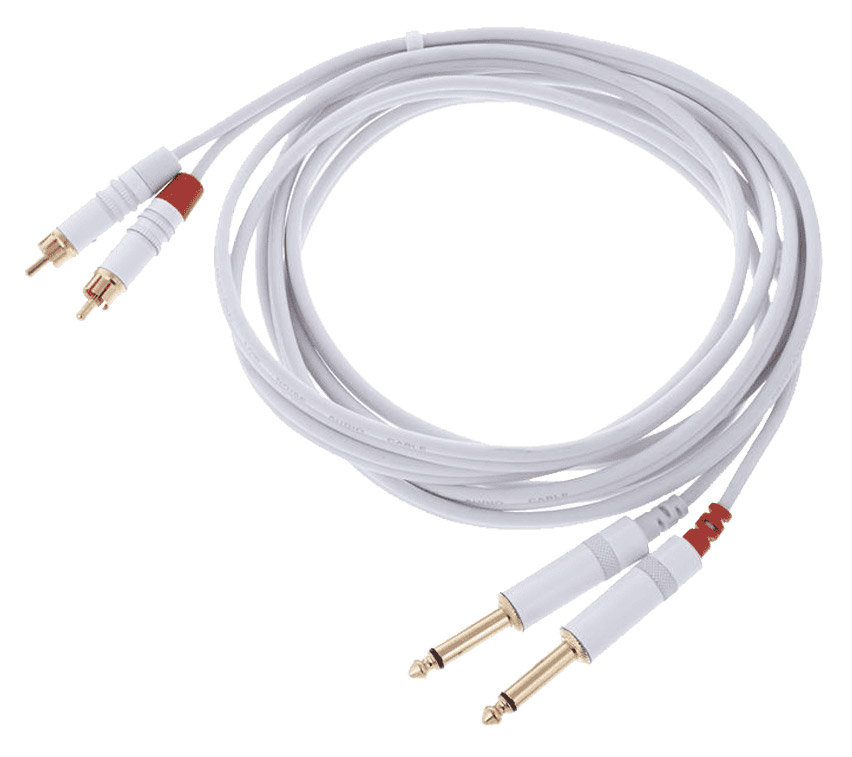 Cordial CFU 3 PC-SNOW - Cable gemelos SonoVente.com - es