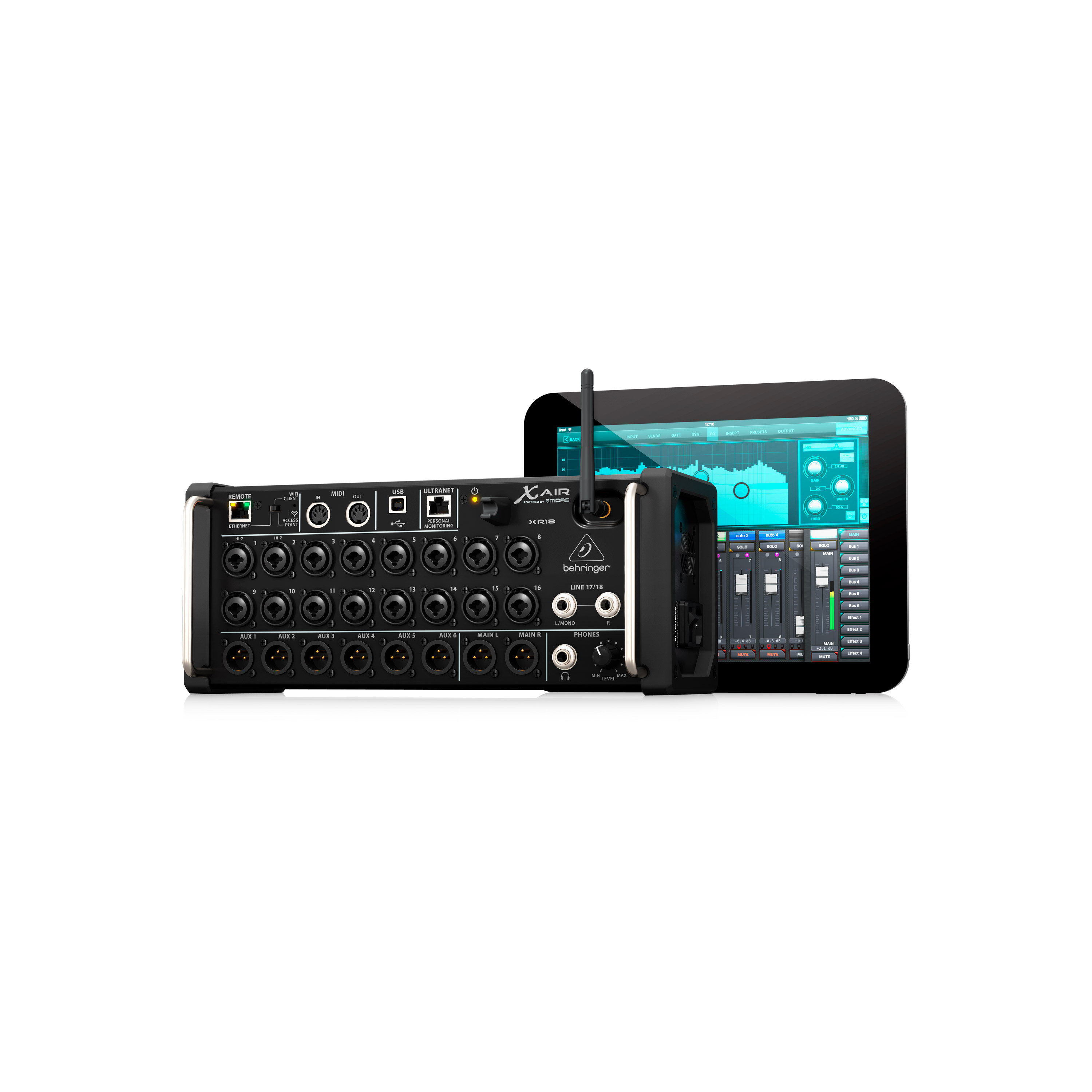 Behringer X Air XR18 : Console de Mixage Numérique Behringer ...