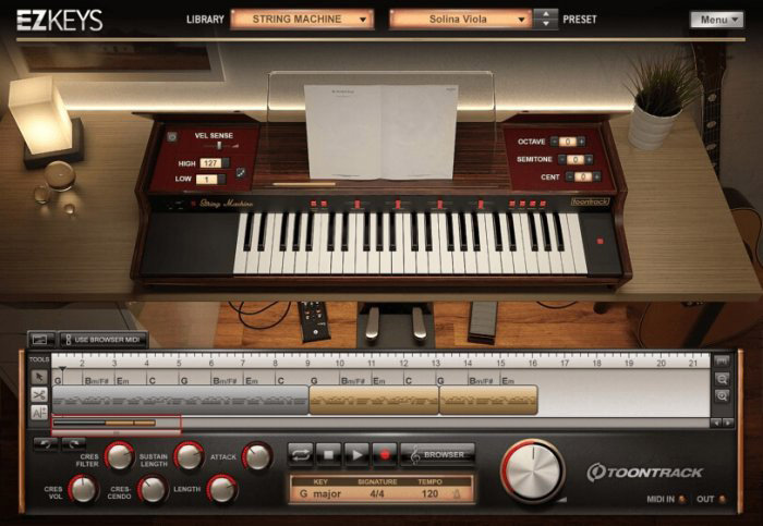 Toontrack EZkeys String Machine - Logiciel instruments virtuels SonoVente.com
