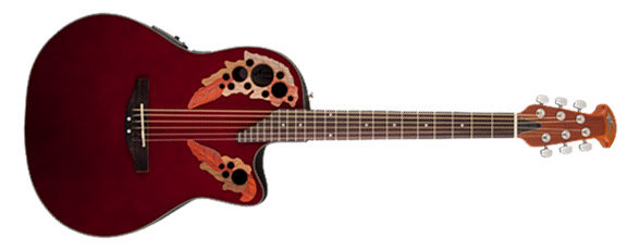 Ovation Applause Elite Ruby Red AE44-RR - Guitare folk électro ...