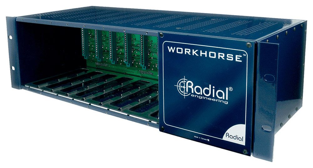 Radial WR-8 Workhorse 8-Slot Power Rack - Tranche de console SonoVente.com