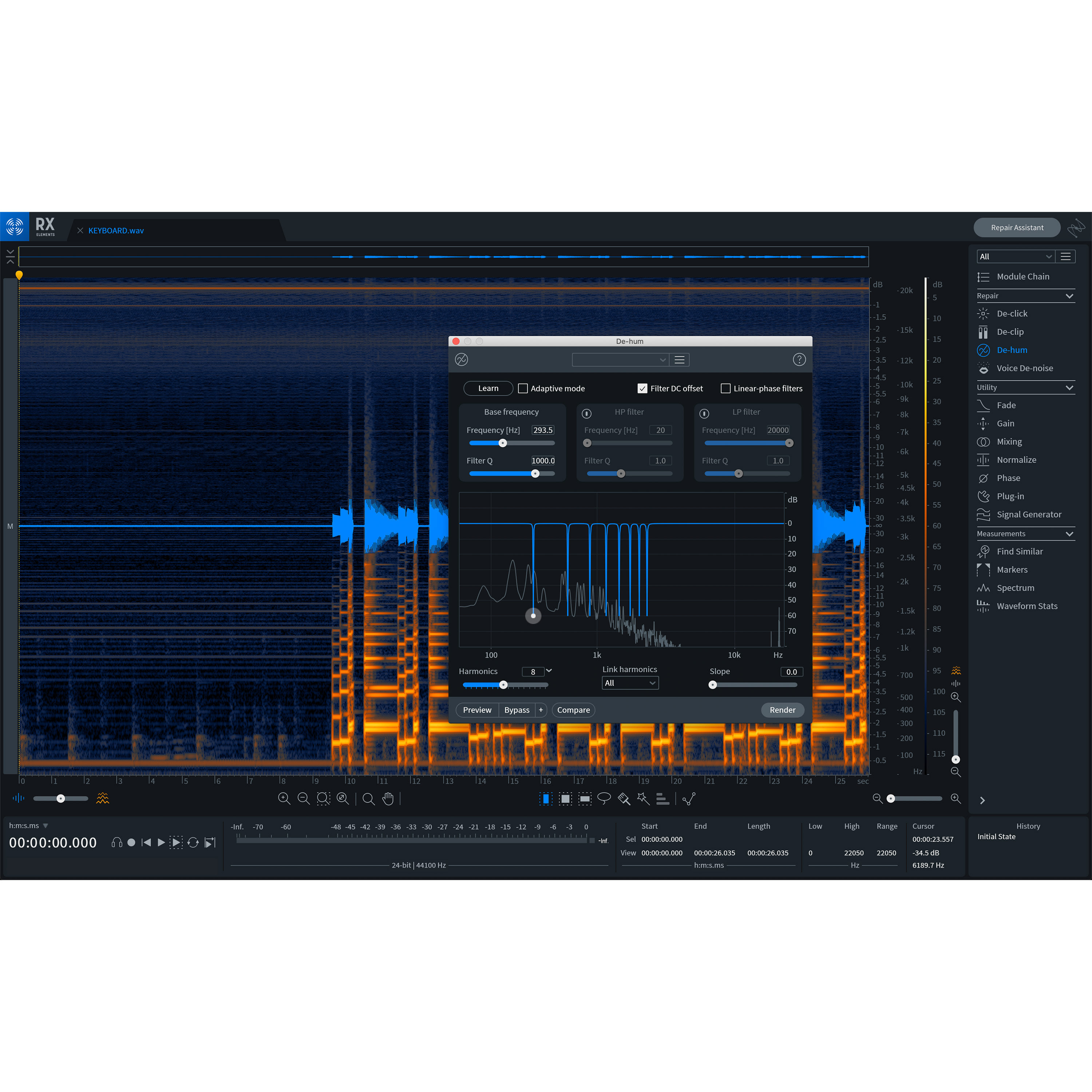 Izotope RX Elements (v8) - Logiciel plugins d'effets SonoVente.com