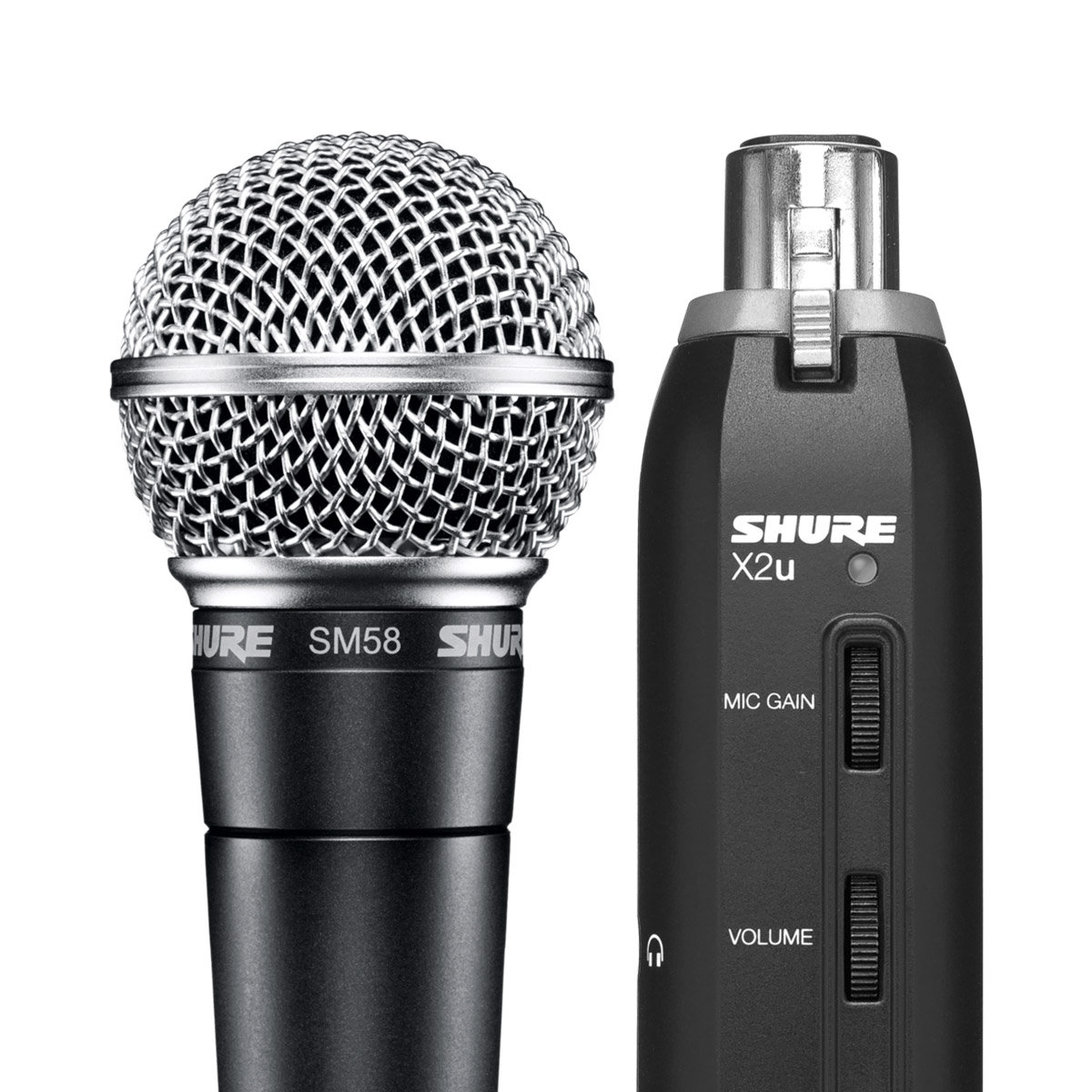 Shure SM58 - X2U Bundle - Micro HF chant SonoVente.com