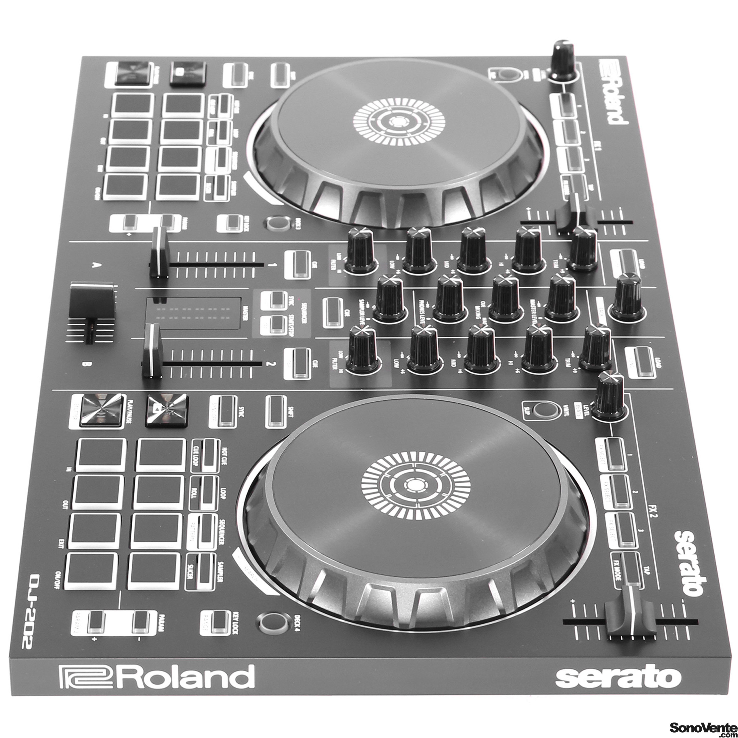 Roland DJ-202 : Contrôleur DJ USB Roland - SonoVente.com