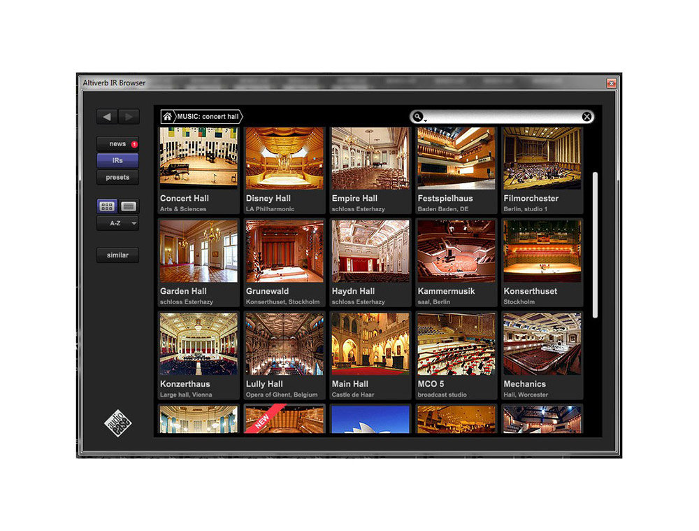 Audio Ease Altiverb 8 Regular - Logiciel plugins d'effets SonoVente.com