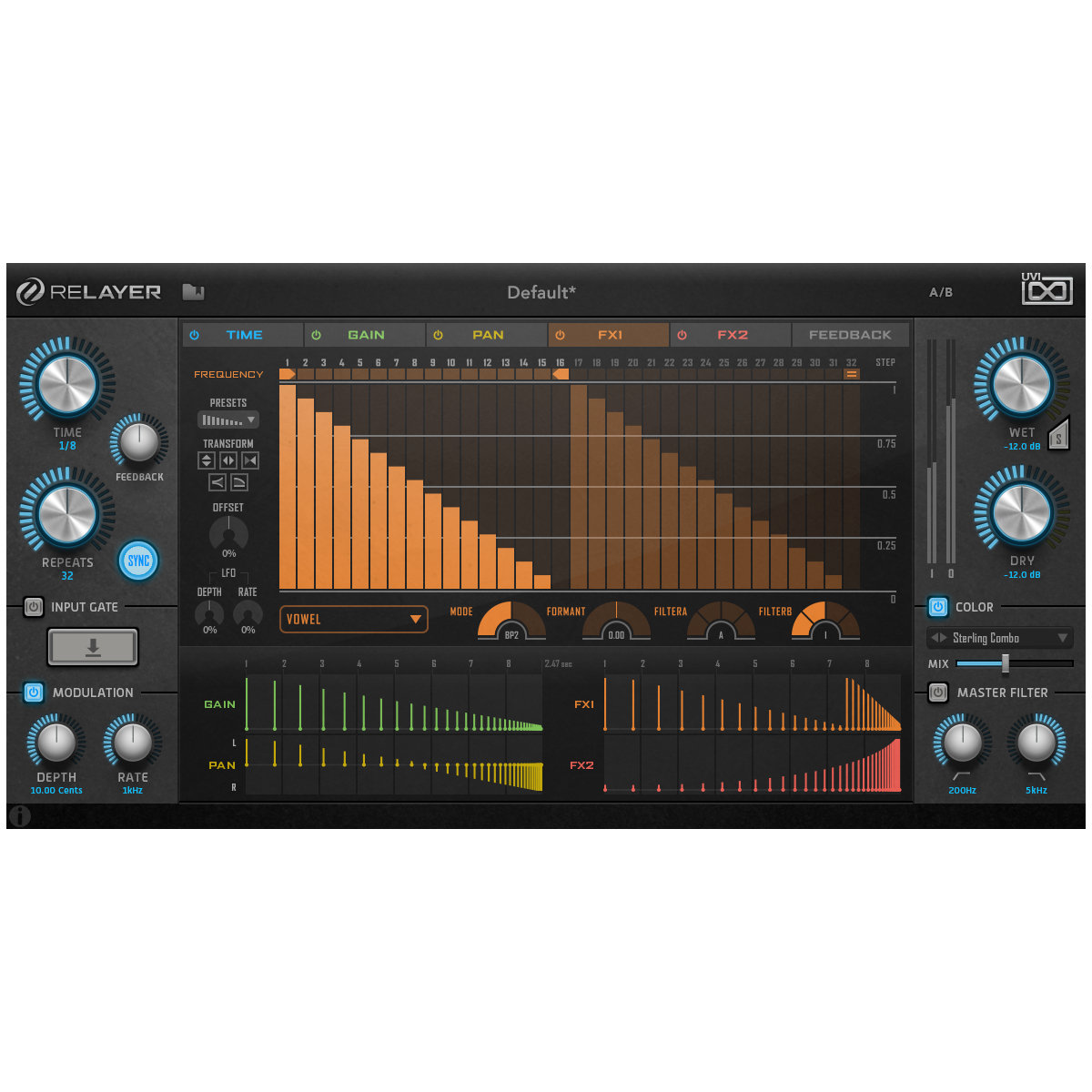 UVI Relayer - Logiciel plugins d'effets SonoVente.com