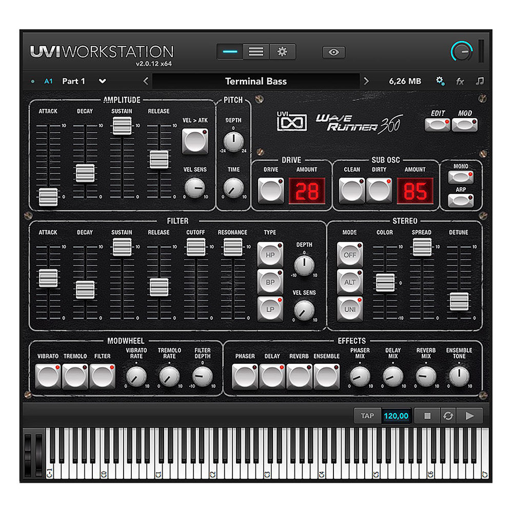 UVI WaveRunner - Logiciel instruments virtuels SonoVente.com - Maroc