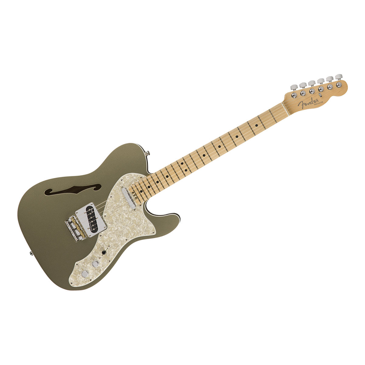 Fender American Elite Telecaster Thinline Champagne - Guitare forme T ...