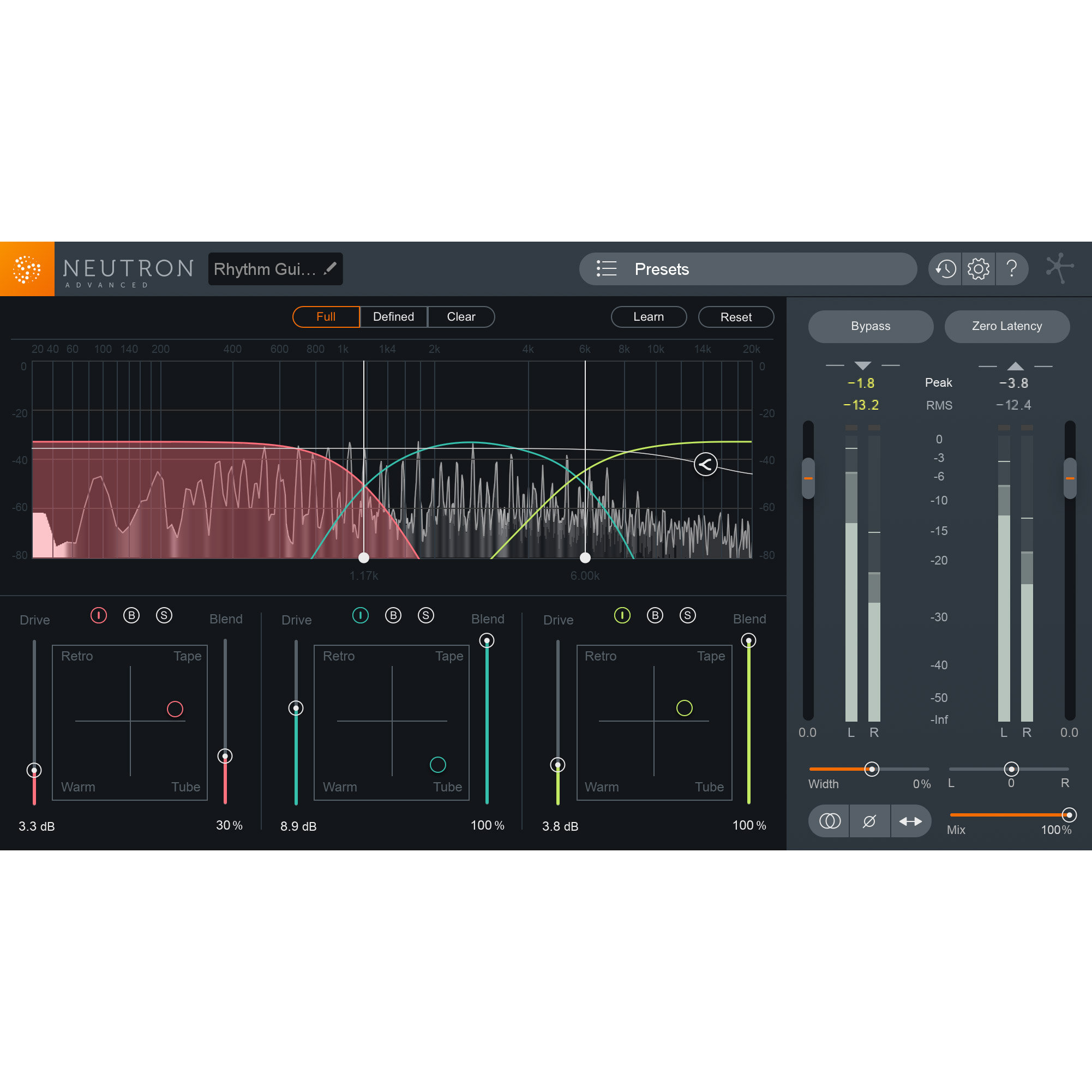 Izotope Neutron 2 Advanced - Logiciel plugins d'effets SonoVente.com