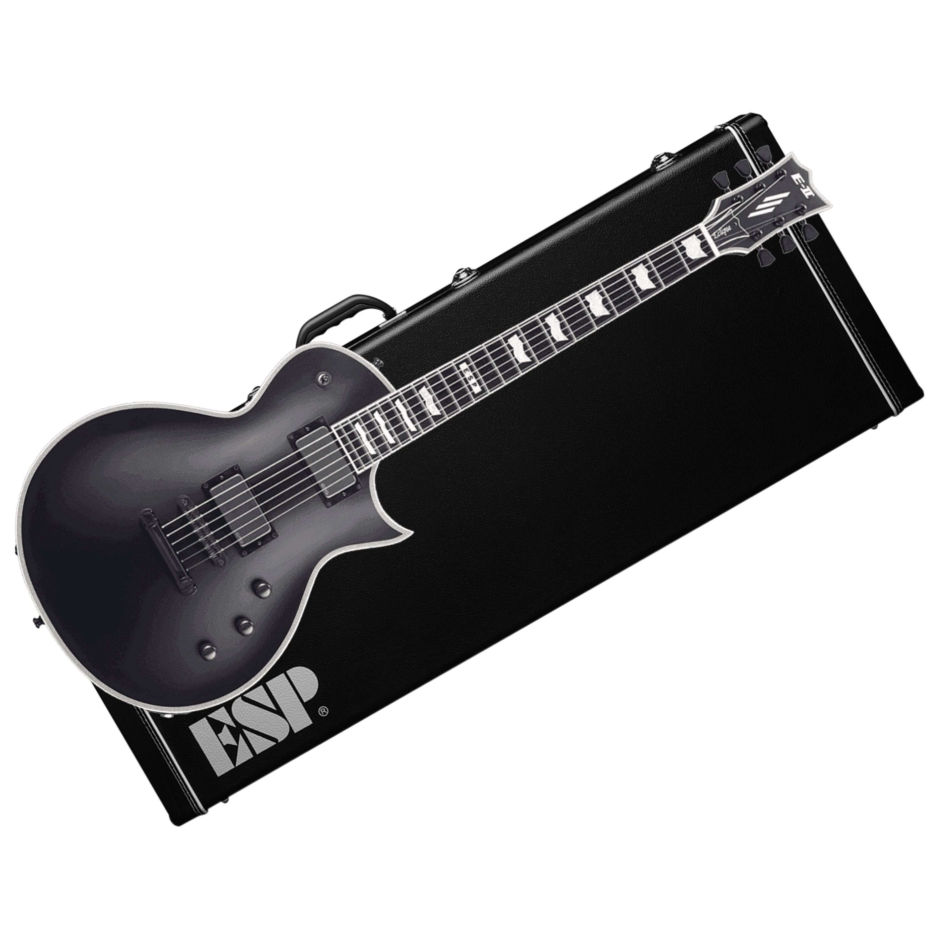 ESP E-II Eclipse EC-I Black Satin + étui - Guitare forme LP SonoVente.com