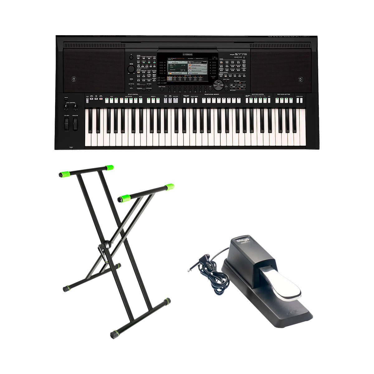 Yamaha PSR-S775 Standard Set - Clavier toucher dynamique SonoVente.com