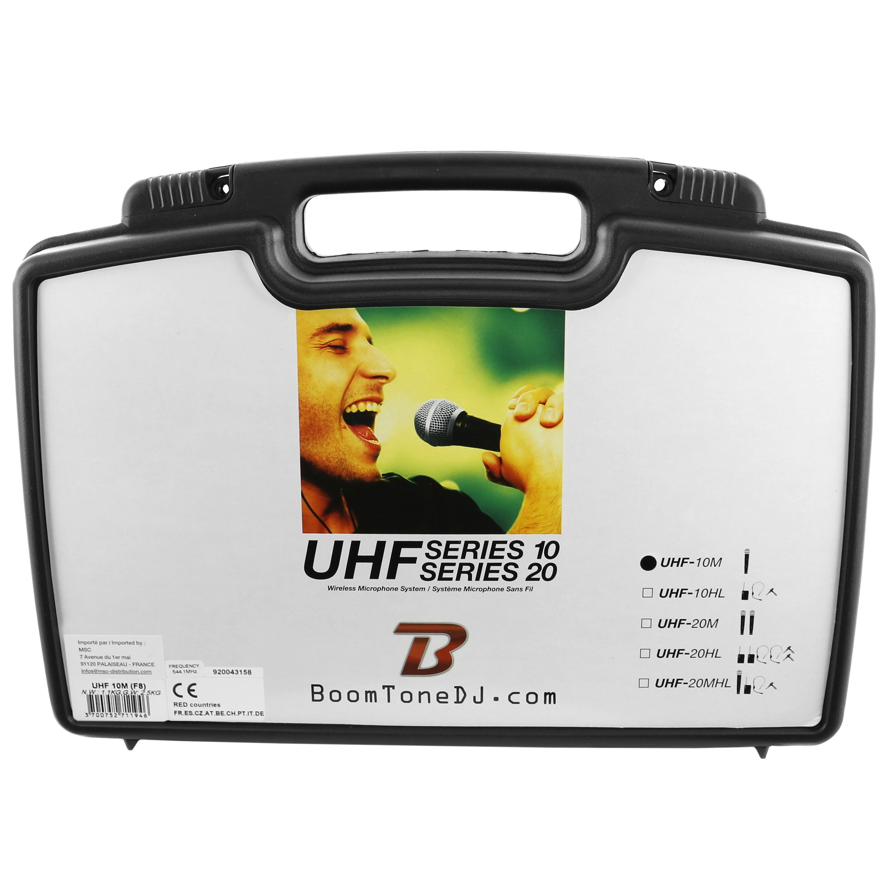 BoomTone DJ UHF 10M F8 - Micro HF chant SonoVente.com