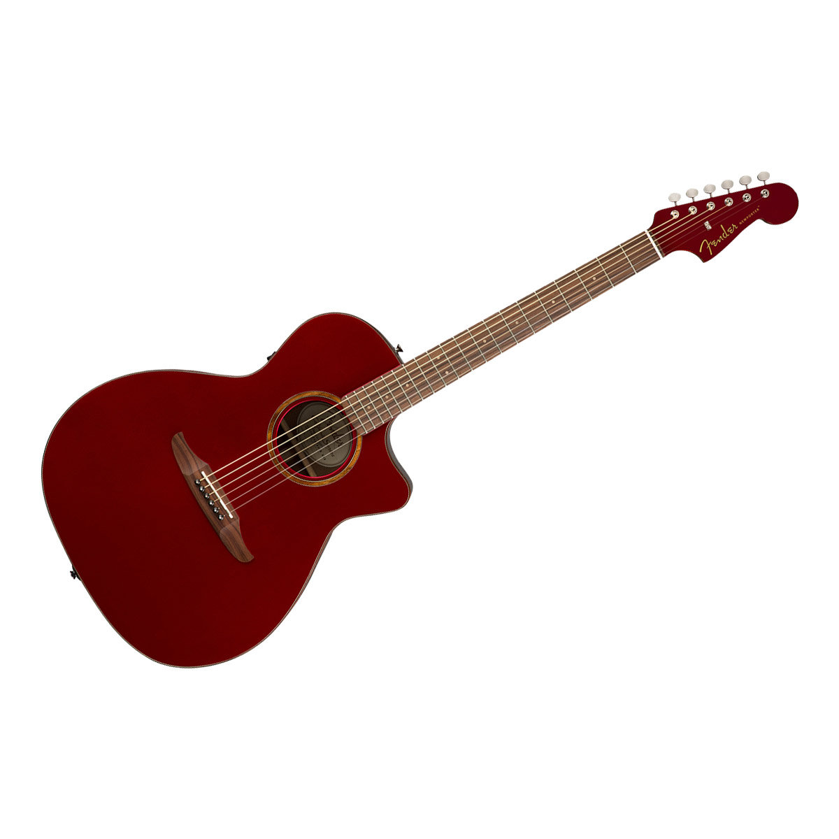 Fender Newporter Classic Hot Rod Red Metallic - Guitare folk électro ...