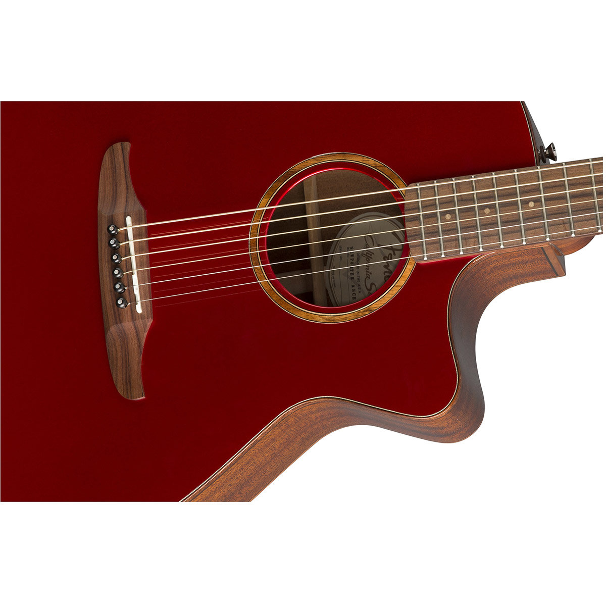 Fender Newporter Classic Hot Rod Red Metallic - Guitare folk électro ...