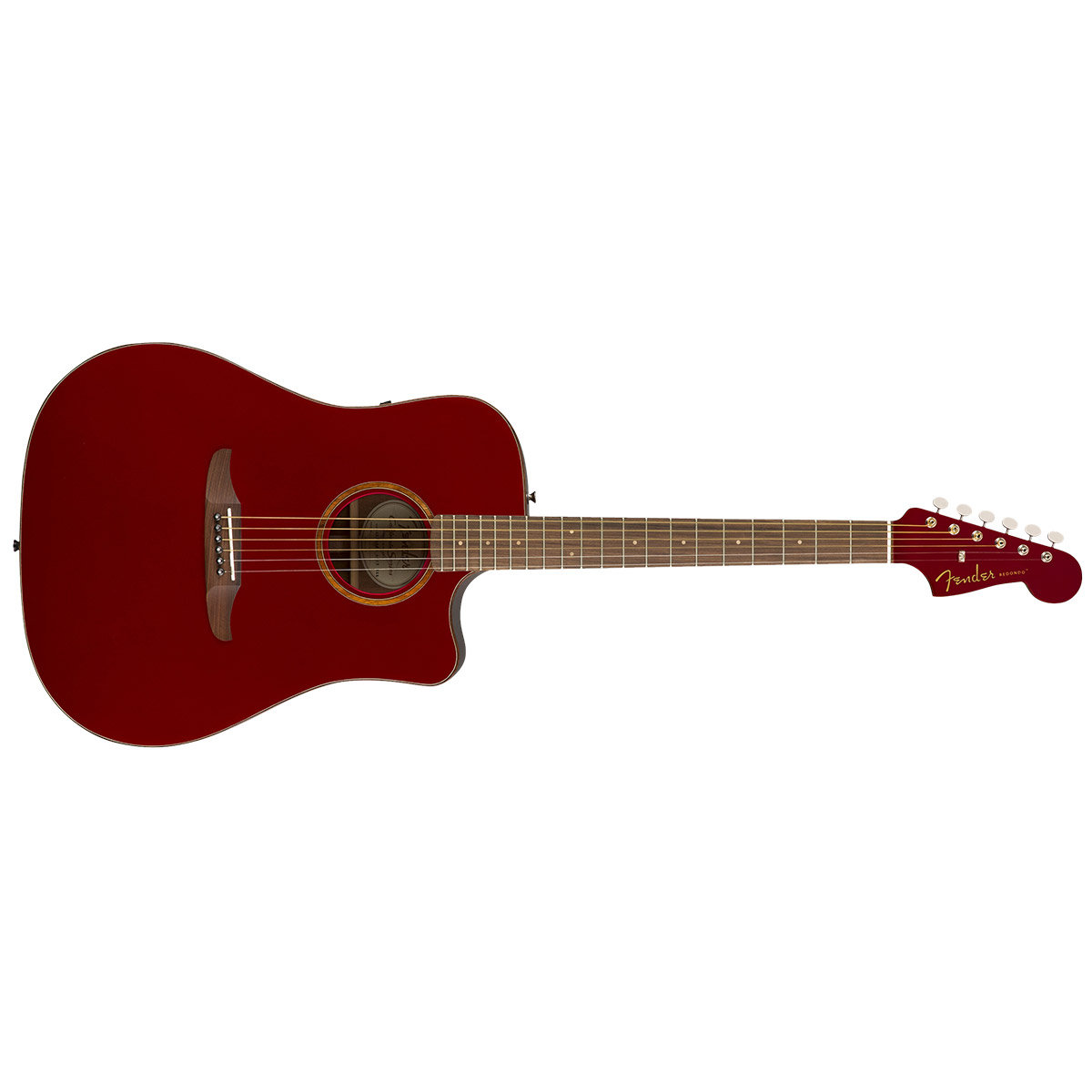 Fender Redondo Classic Hot Rod Red Metallic - Guitare folk électro ...