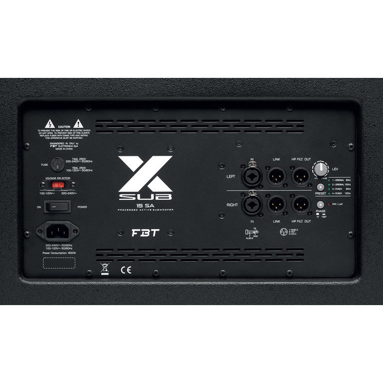 FBT X SUB 15SA - Caisson de basses SonoVente.com