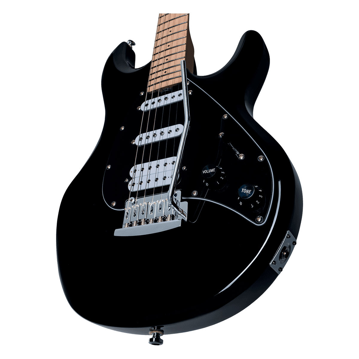 Sterling by Music Man Silhouette SUB Silo3 Black - Guitare forme ST ...