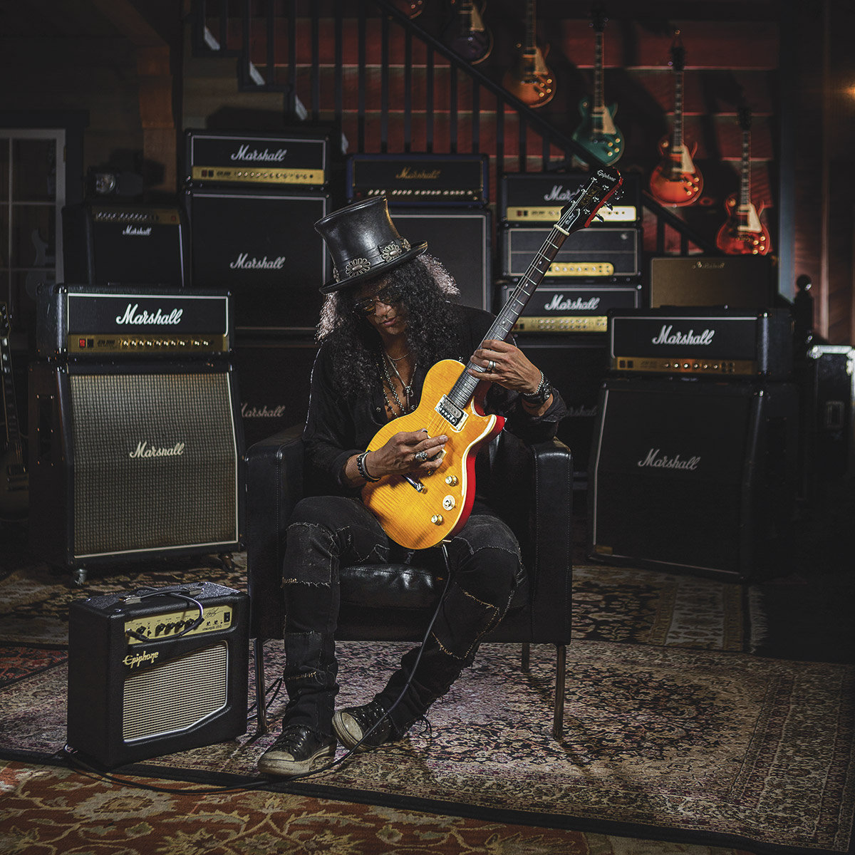 Epiphone Slash Signature AFD : Guitare Les Paul Special-II Guitar Outfit