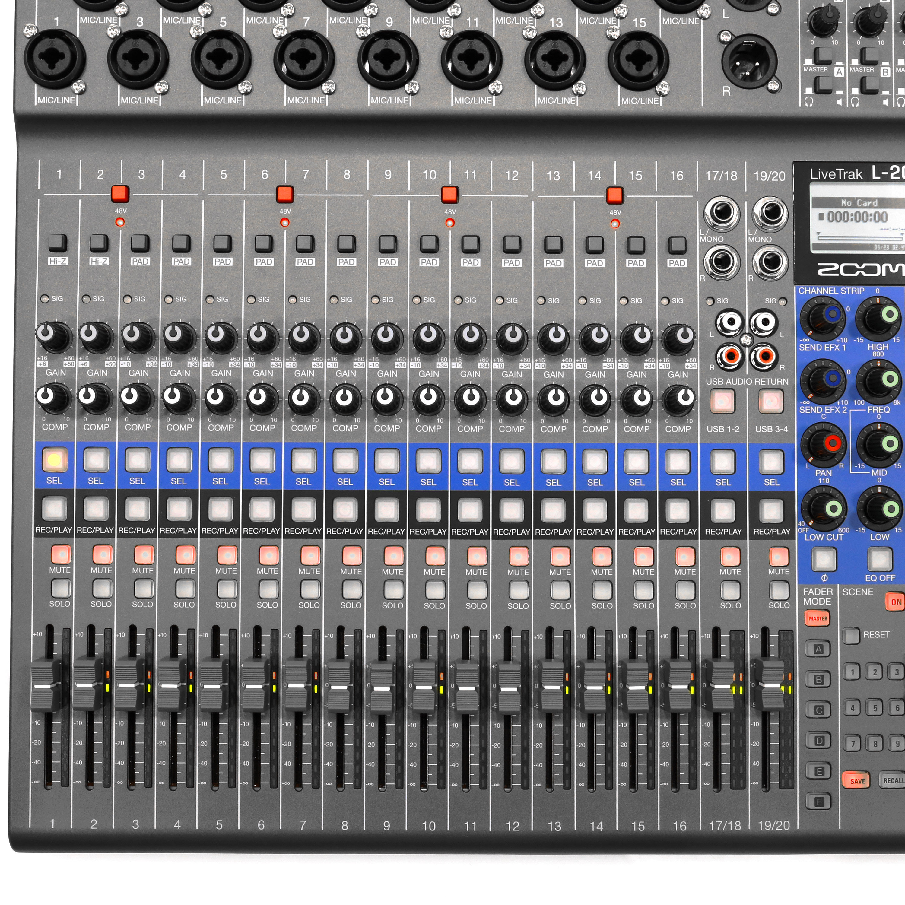 Zoom LiveTrak L-20 - Console de mixage numérique SonoVente.com