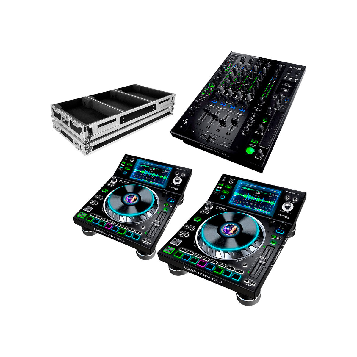 Denon DJ Prime Pack SC5000 + X1800 + flight case PCDM SCX - Platine CD ...