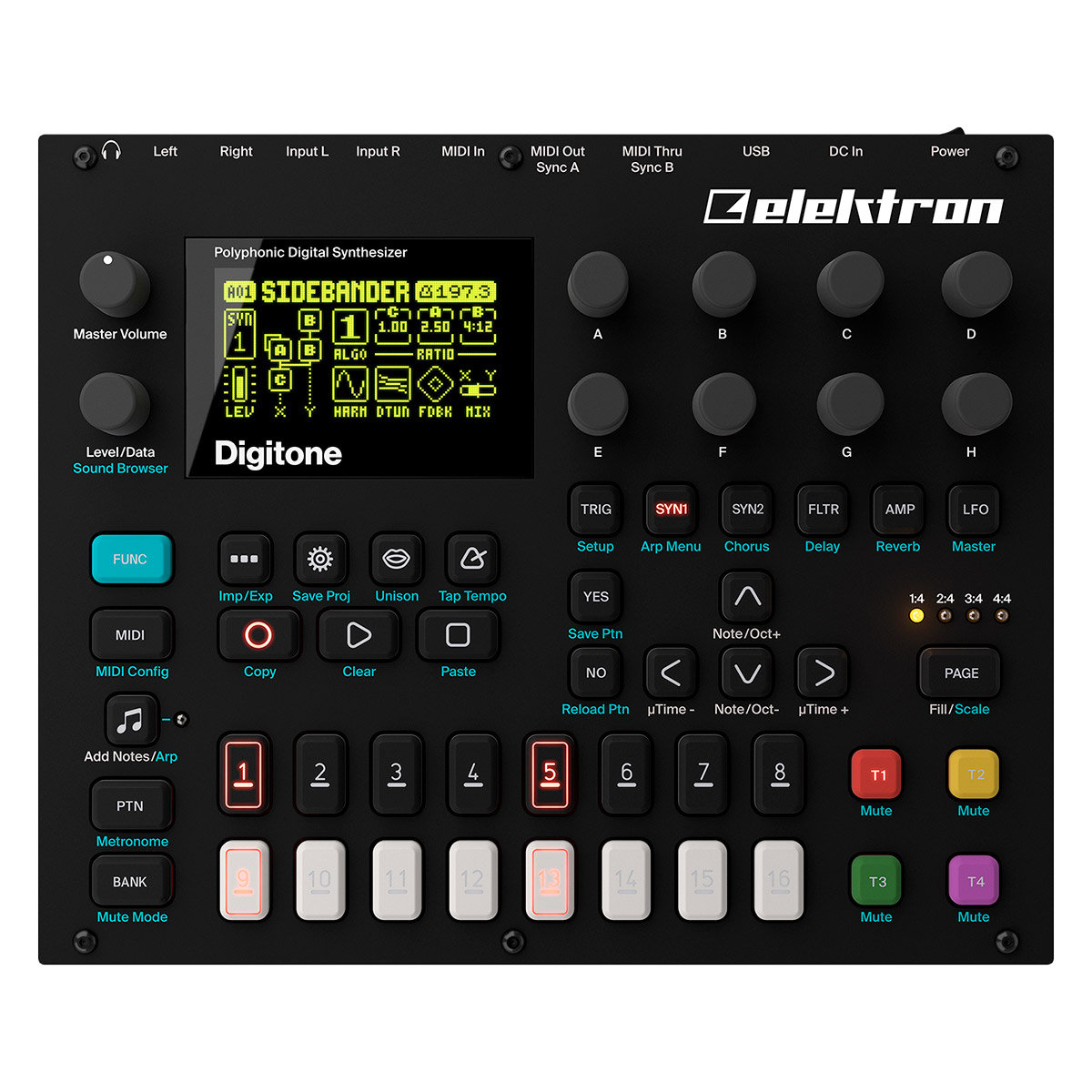 Elektron Digitone + Cable Custom USB 1,6 m - Synthétiseur SonoVente.com