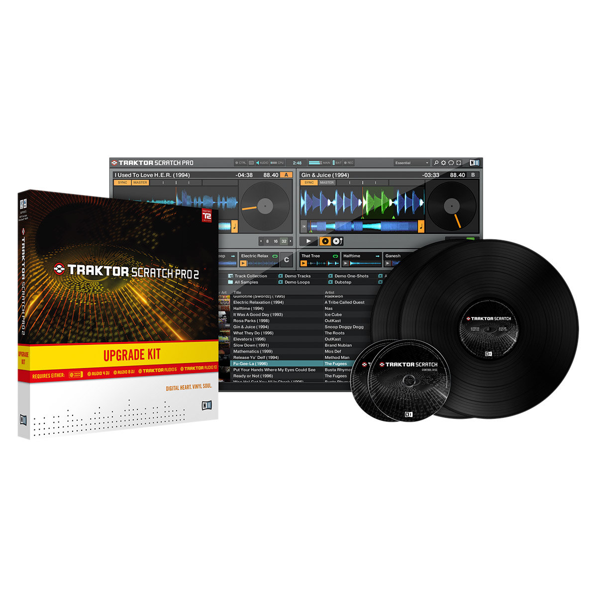 Native Instruments TRAKTOR SCRATCH PRO 2 Software et Timecode Kit ...