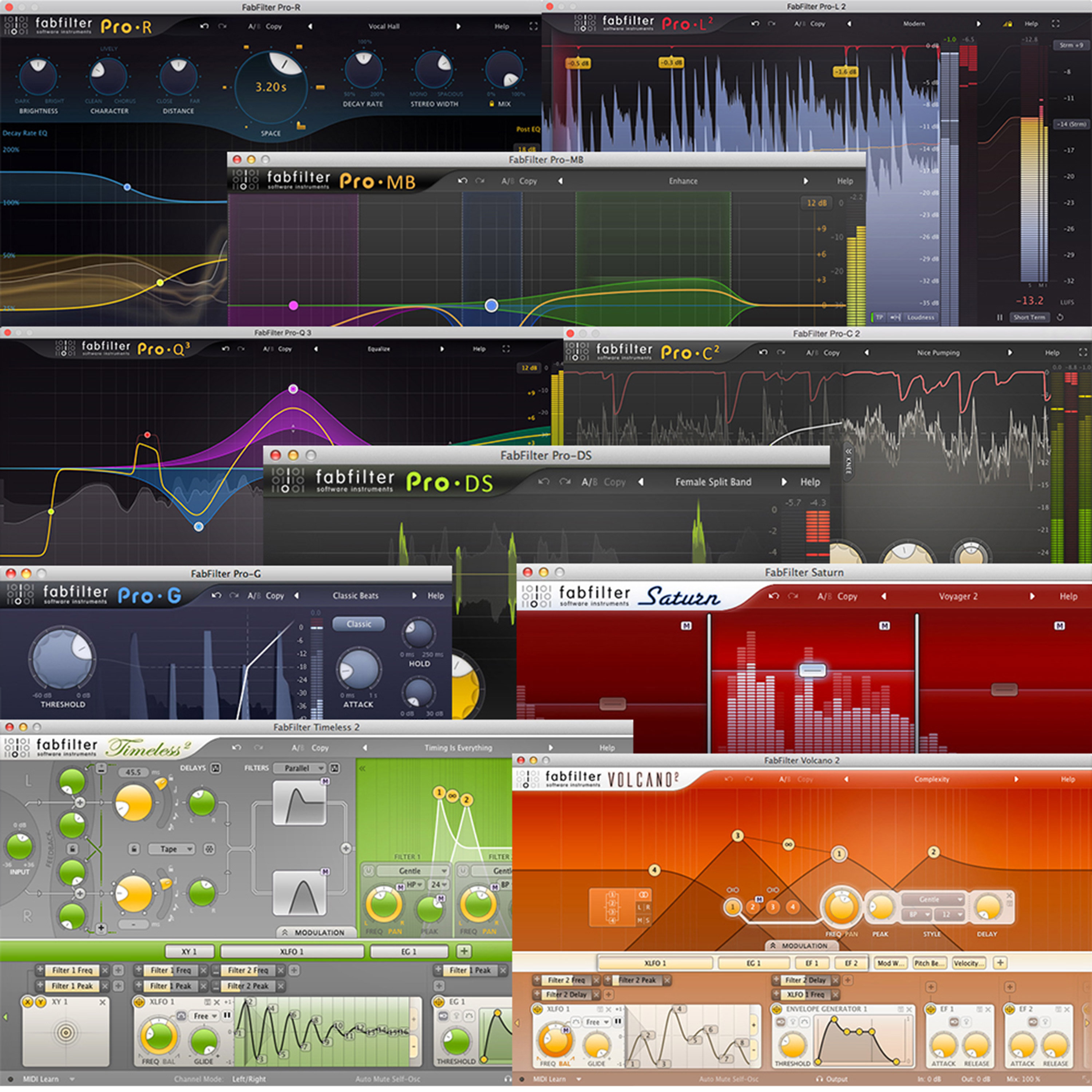 FabFilter FX Bundle - Logiciel plugins d'effets SonoVente.com