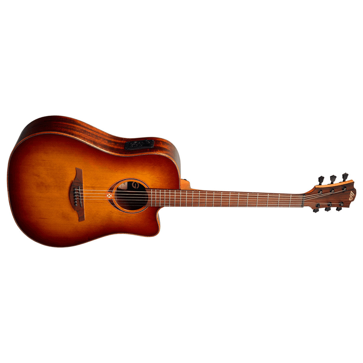 LAG T118DCE-BRS Dreadnought cutaway electro brown shadow - Folk Electro ...