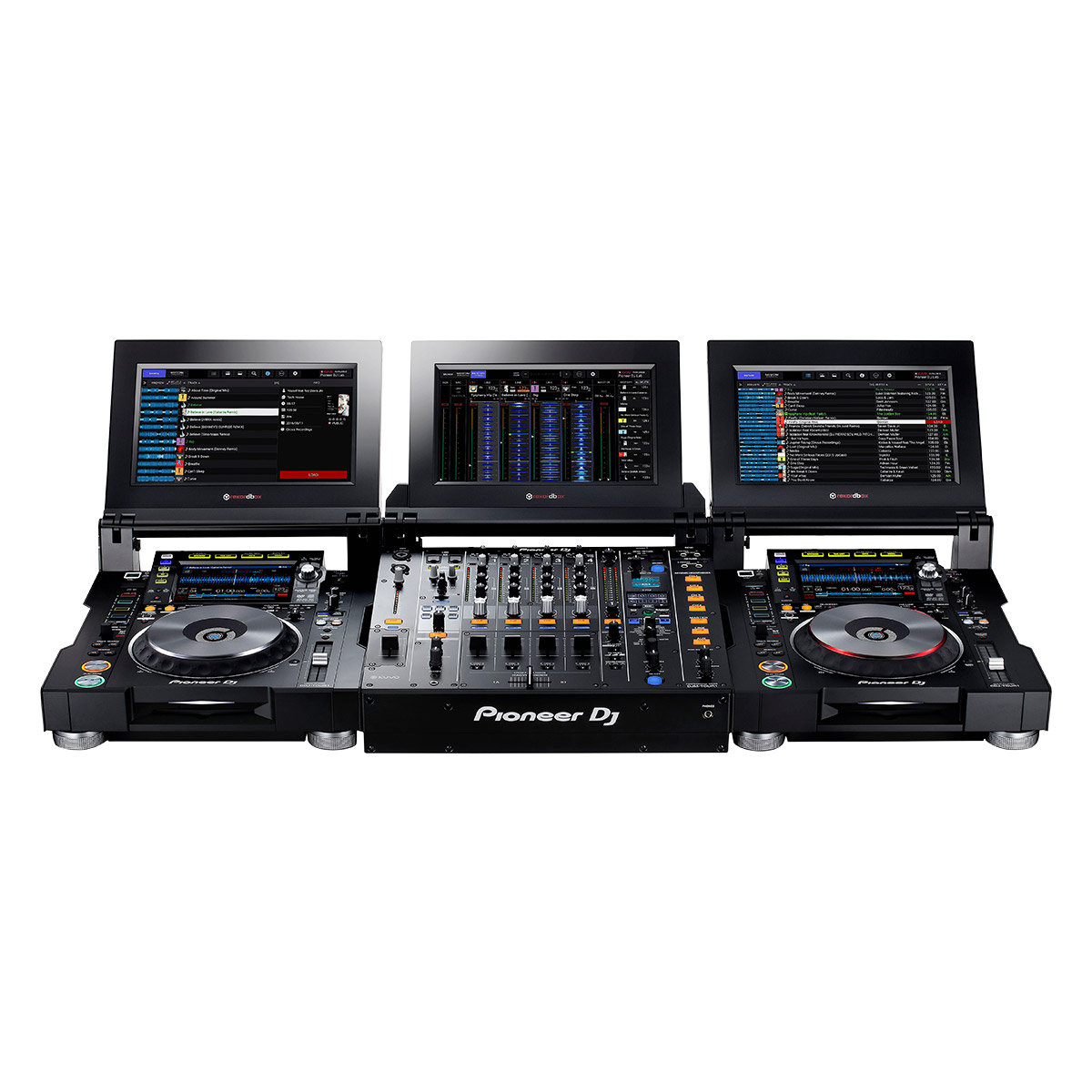 Pioneer DJ Pack 2x CDJ-TOUR1 + 1x DJM-TOUR1 - Platine CD MP3 à plat ...