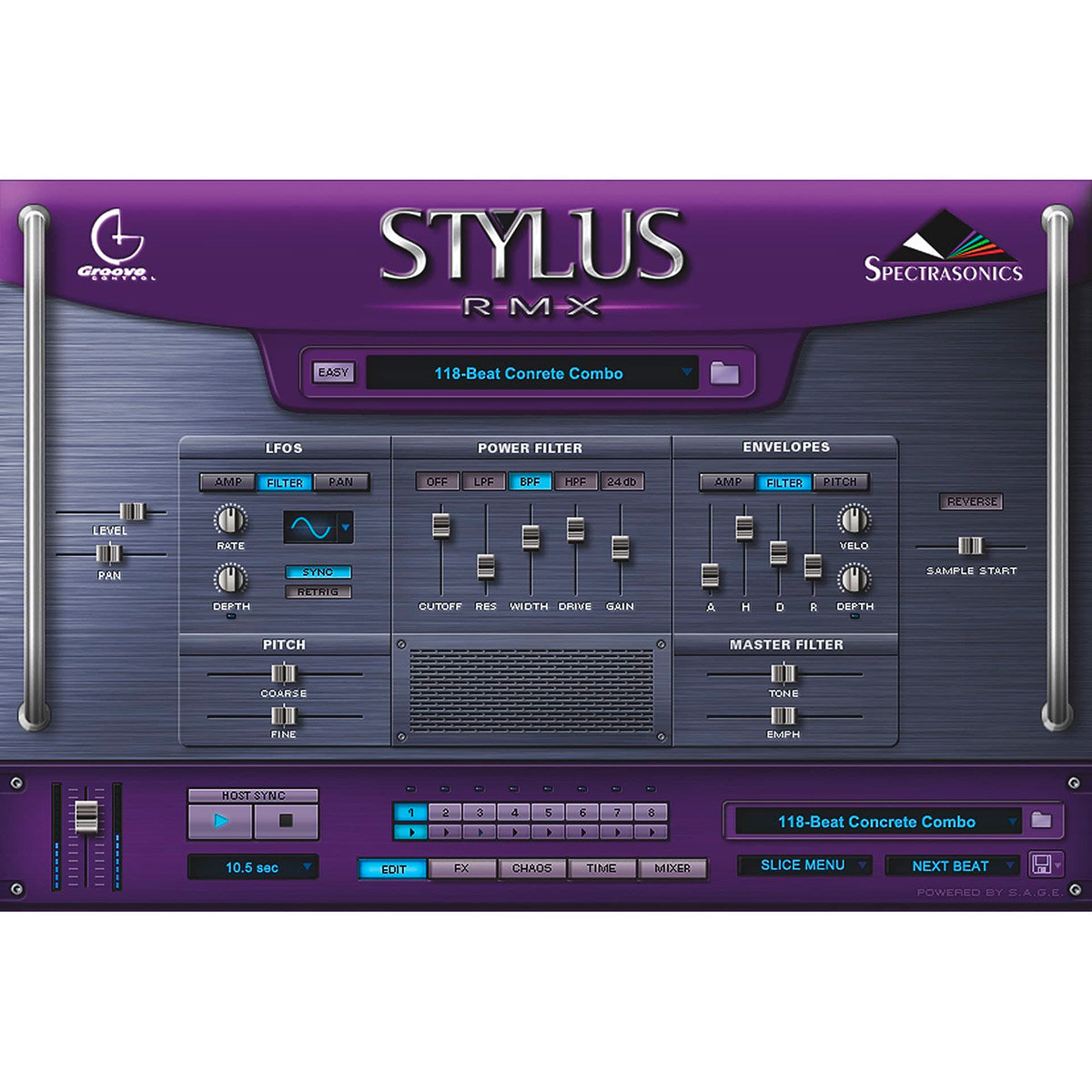 Spectrasonics Stylus RMX Xpanded (boîte) - Logiciel instruments ...
