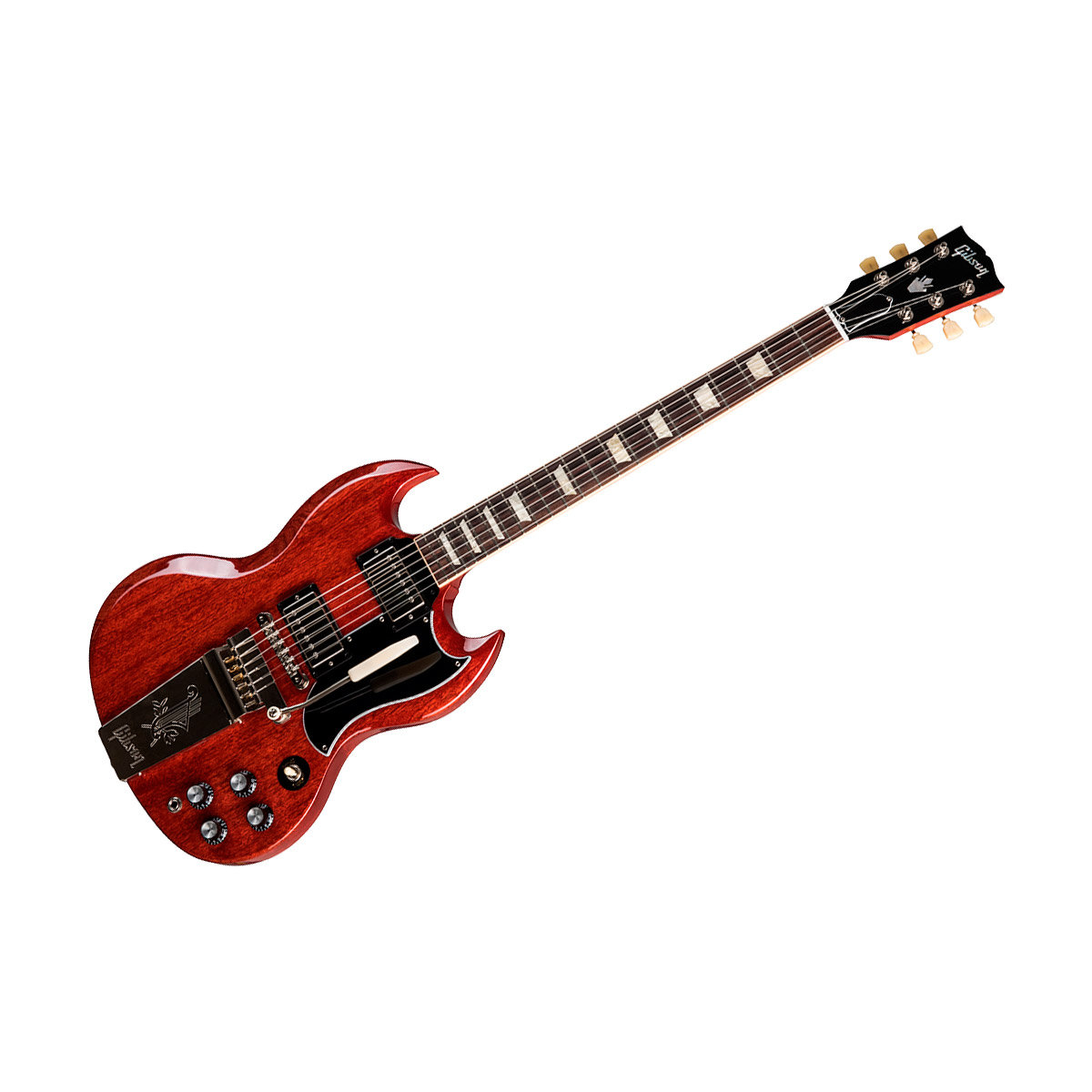 Gibson SG Standard 61 Maestro Vibrola Vintage Cherry - Guitar Double Cut SonoVente.com - en