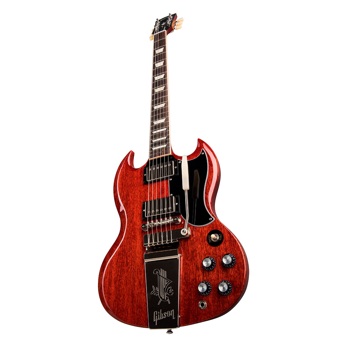 Gibson SG Standard 61 Maestro Vibrola Vintage Cherry - Guitar Double Cut SonoVente.com - en