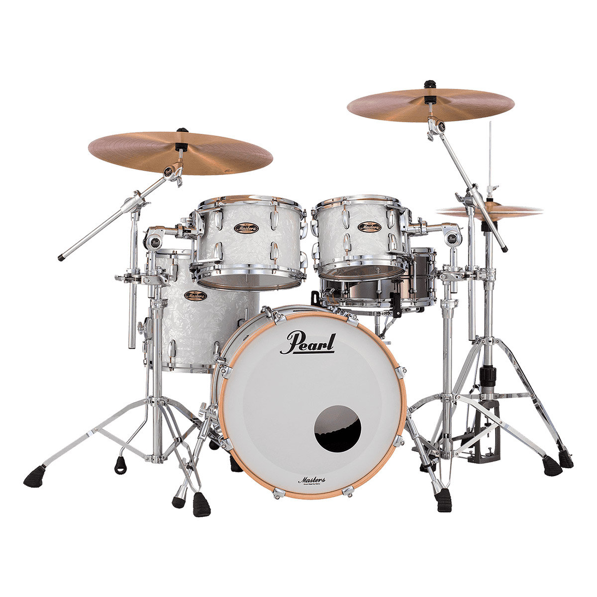 Pearl Rock 22 4 fûts Matte White Marine - Andere drumkits SonoVente.com ...