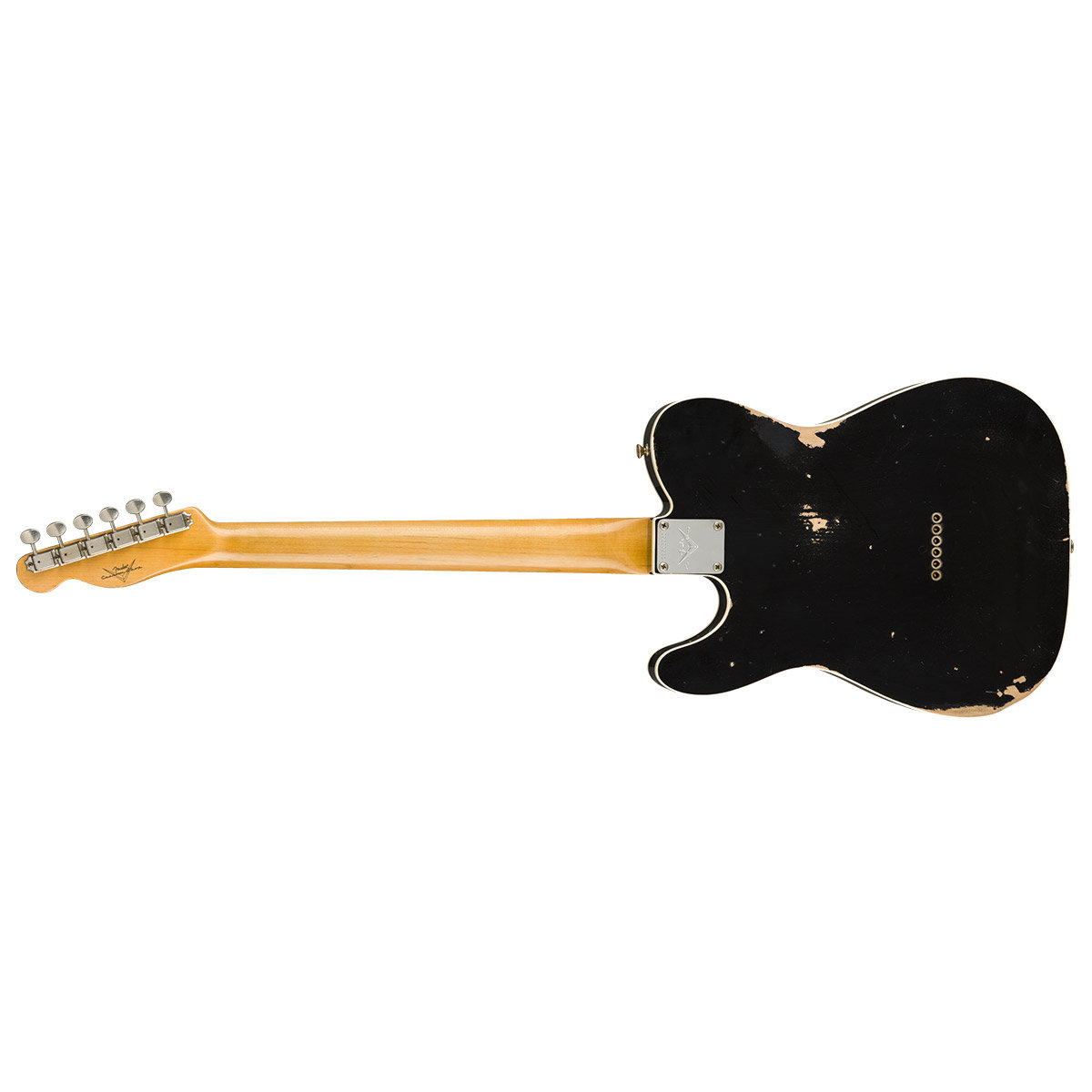 Fender 1965 Telecaster Custom Relic MN Aged Black - Guitare forme T ...