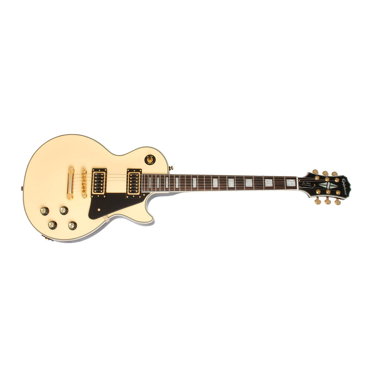 Epiphone Limited Edition Les Paul Custom Blackback PRO Antique Ivory ...