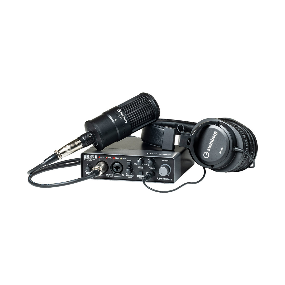 Steinberg UR22C Recording Pack - Sets podcast & broadcast SonoVente.com