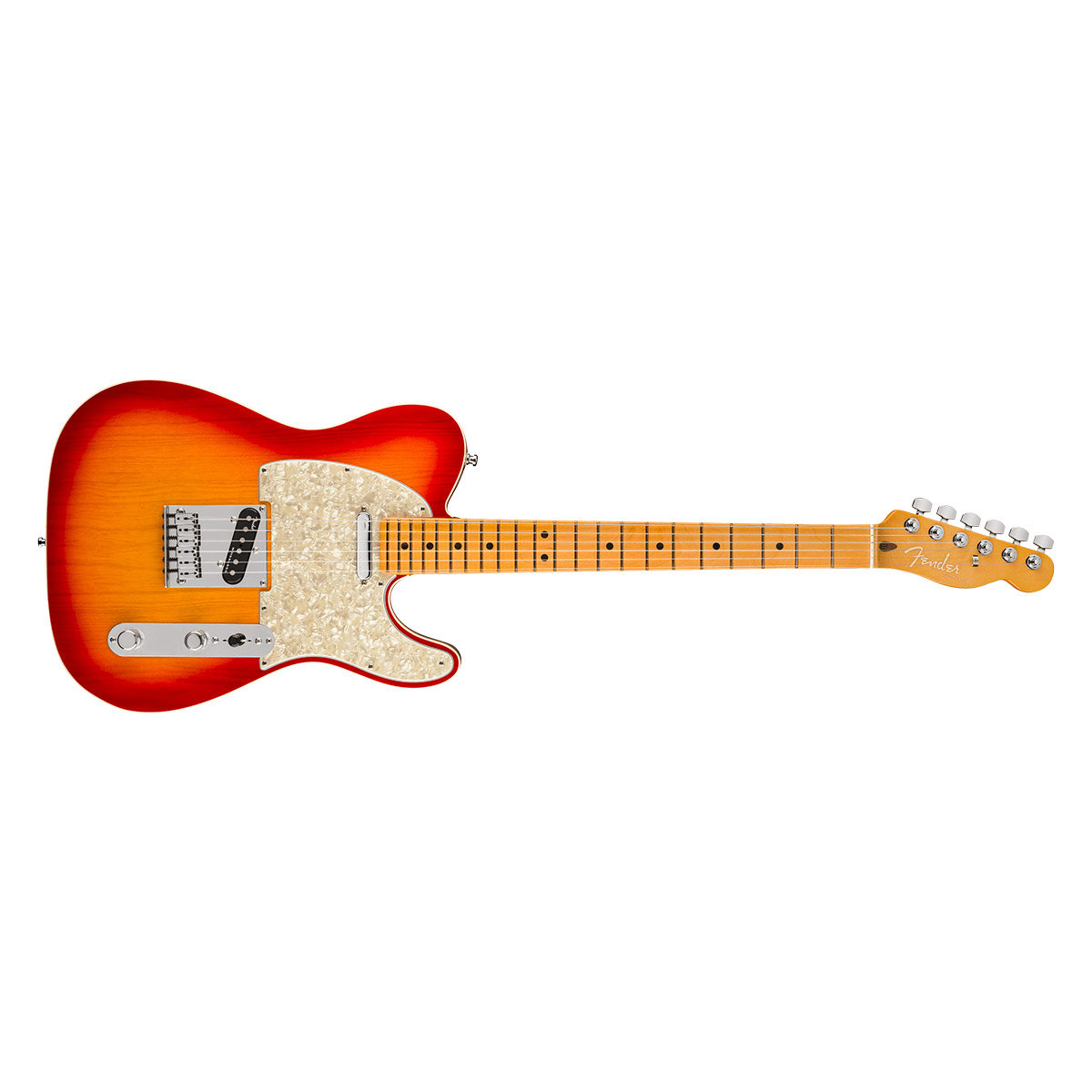 Fender American Ultra Telecaster MN Plasma Red Burst - Guitare forme T ...