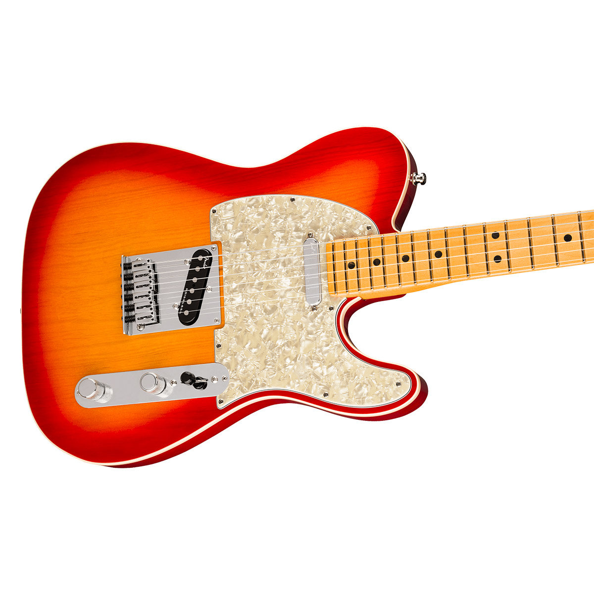 Fender American Ultra Telecaster MN Plasma Red Burst - Guitare forme T ...