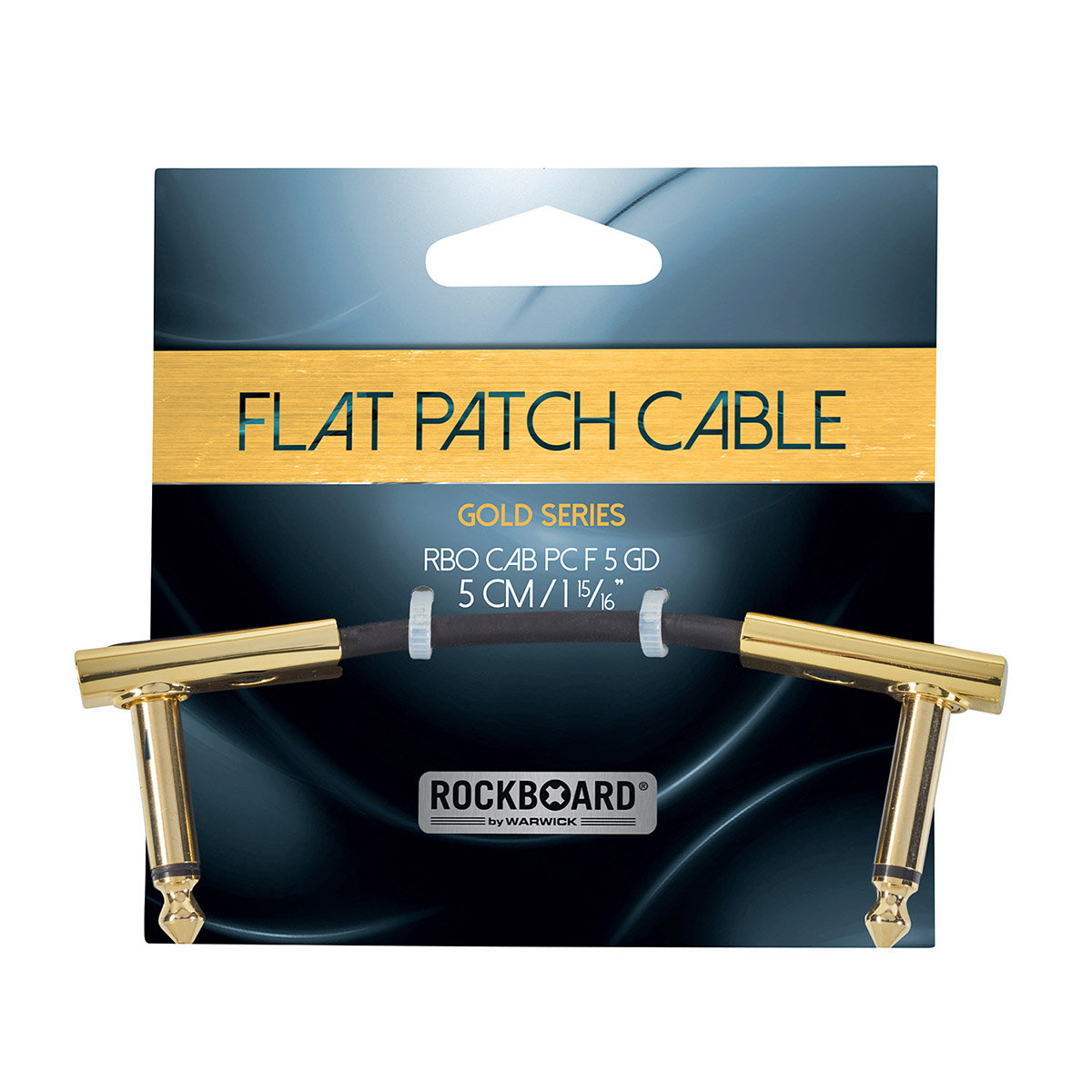 Rockboard Flat Patch 5 cm Gold - Patch Cable SonoVente.com - en