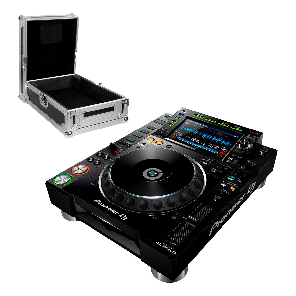 Pioneer DJ CDJ 2000 NEXUS 2 + Flight - Platine CD MP3 à plat SonoVente.com