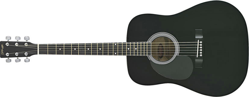 Stagg SW201LHBK - Guitare acoustique gaucher SonoVente.com