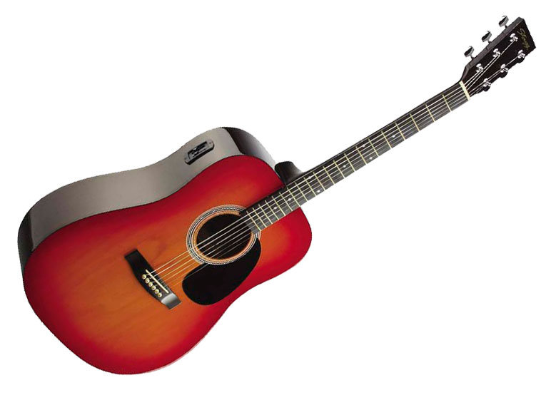 Stagg SW201CS VT - Guitare folk électro SonoVente.com