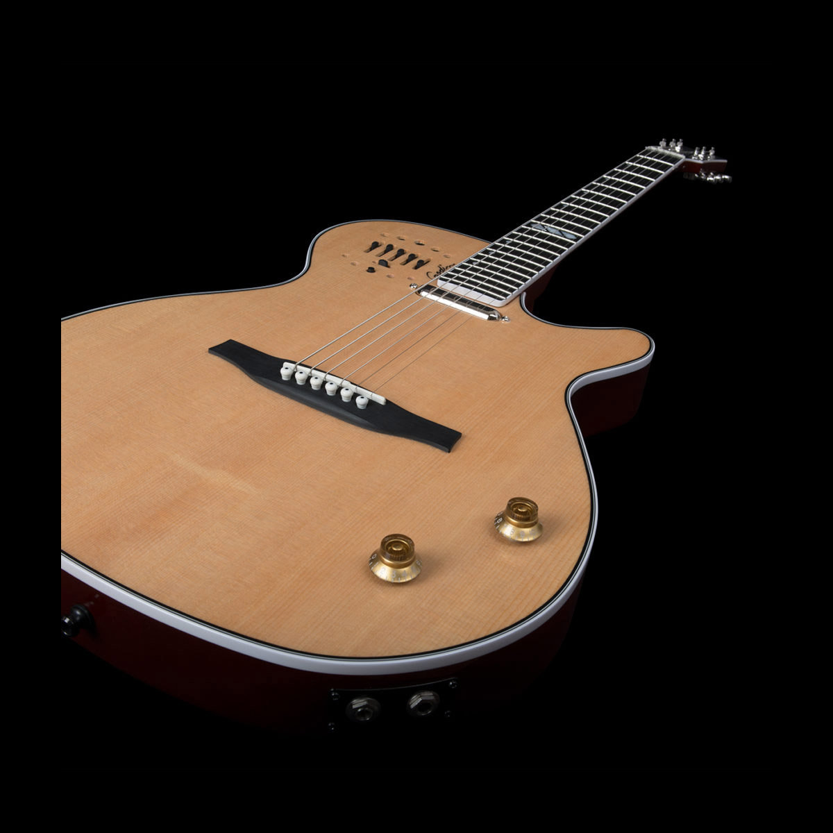 Godin Multiac Steel Natural HG + étui - Guitare folk électro SonoVente.com