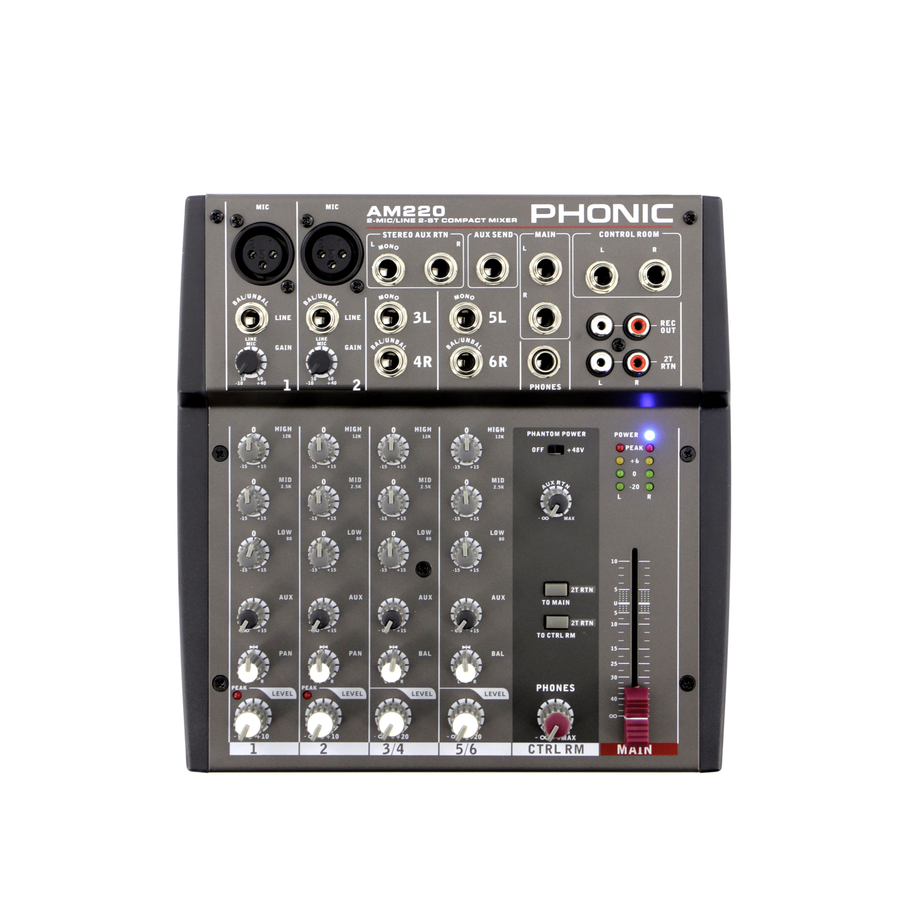 Phonic AM 220 - Console de mixage analogique SonoVente.com