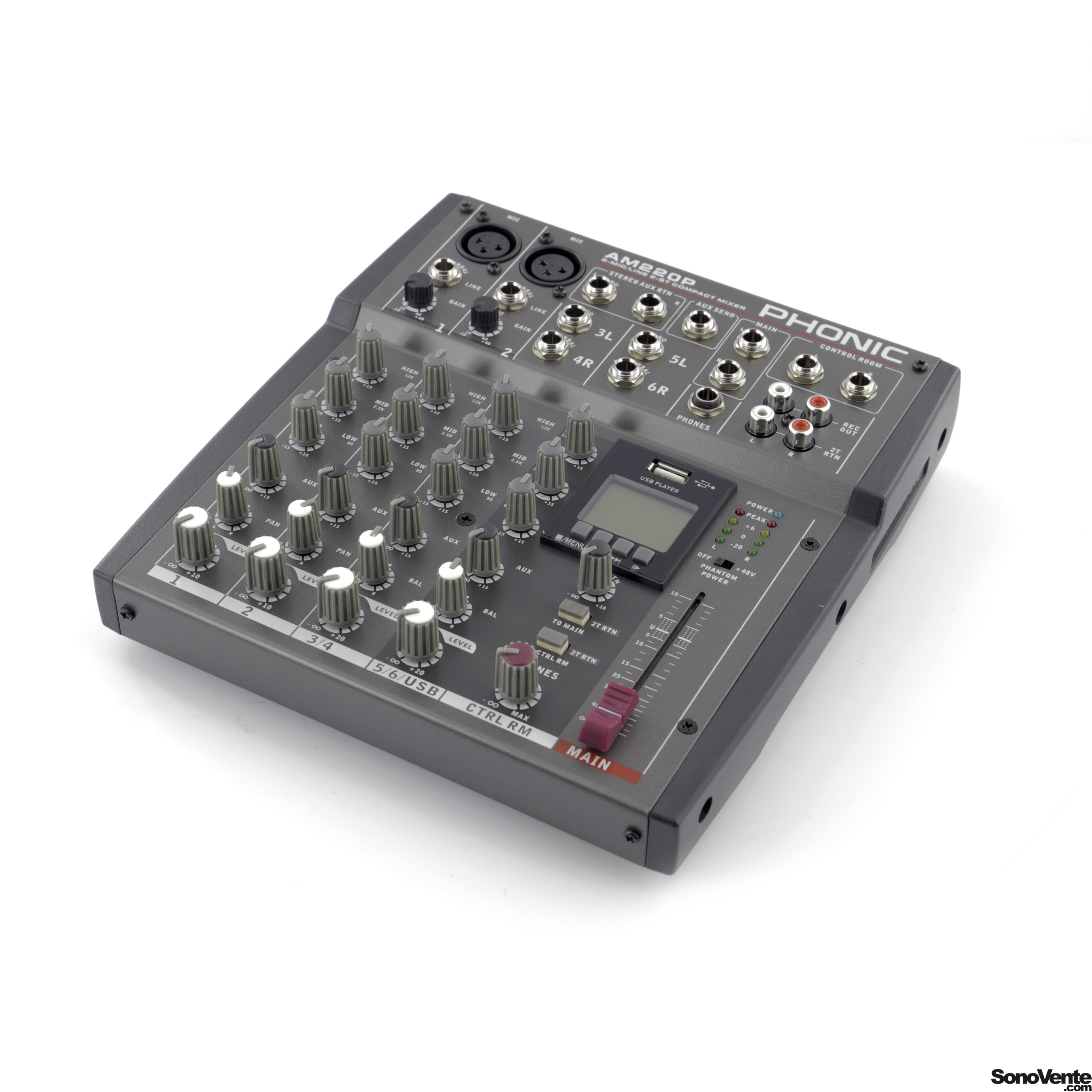 Phonic AM 220P - Console de mixage analogique SonoVente.com