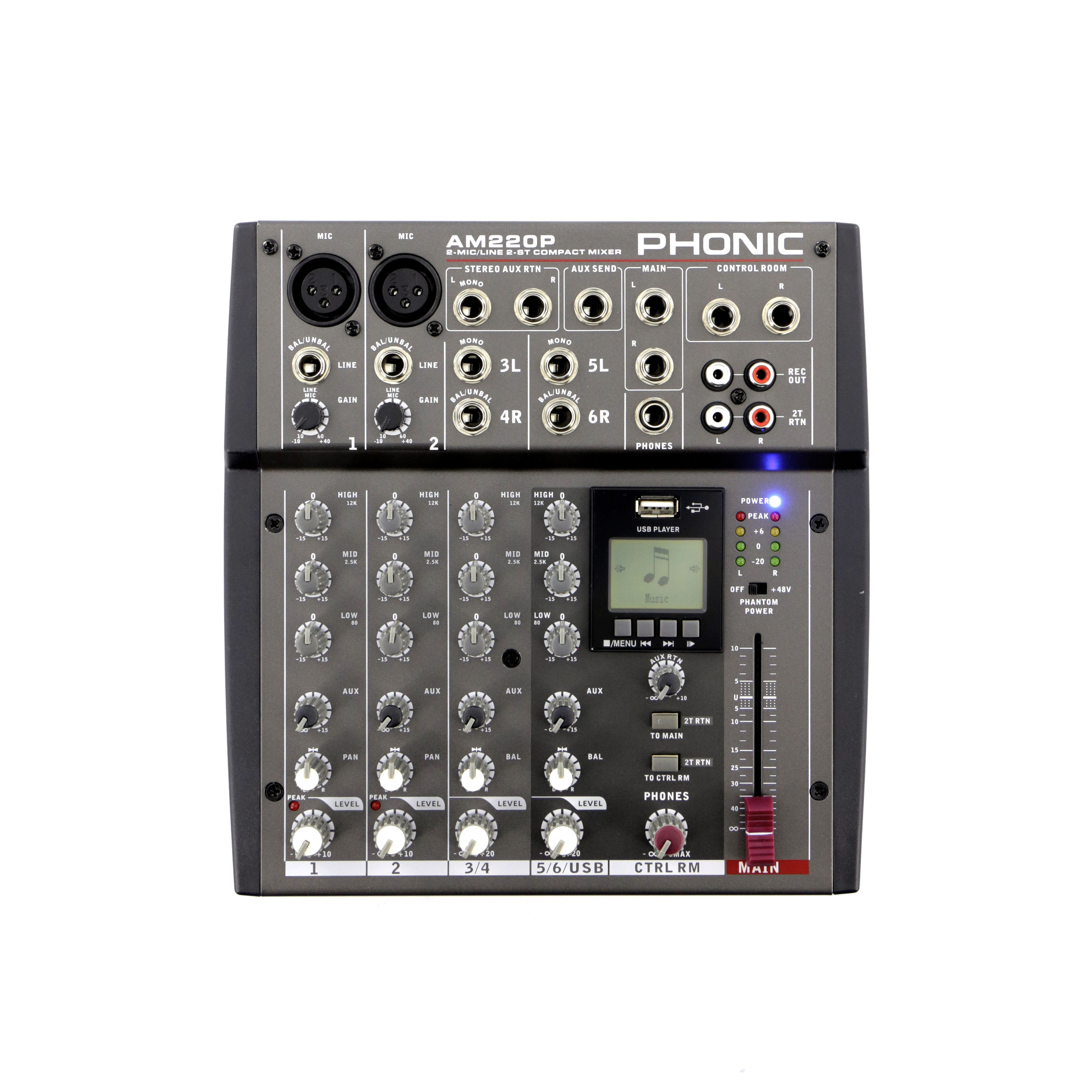 Phonic AM 220P - Console de mixage analogique SonoVente.com